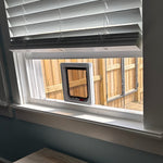 Cat Door Window Insert - Customizable Entry and Exit | Purrfect Fence