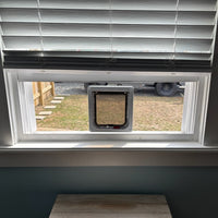 Cat Door Window Insert - Customizable Entry and Exit | Purrfect Fence
