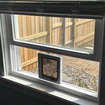 Cat Door Window Insert - Customizable Entry and Exit | Purrfect Fence